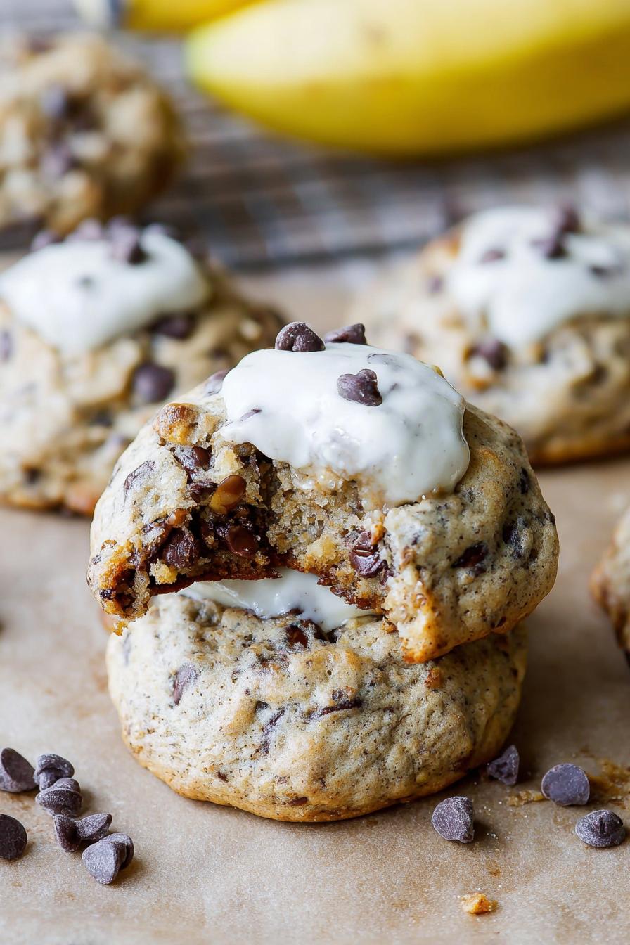 Banana Bread Chocolate Chip Cookies | Delicious Recipes